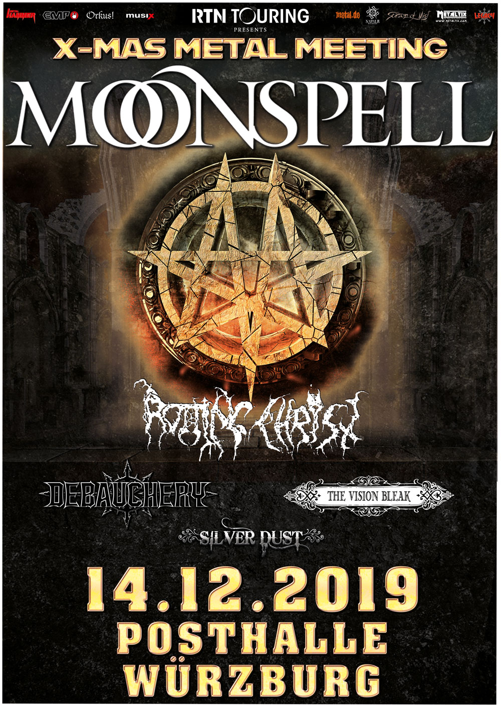 14.12.2019 X-Mas Metal Meeting mit Moonspell und Rotting Christ - Dark-Art
