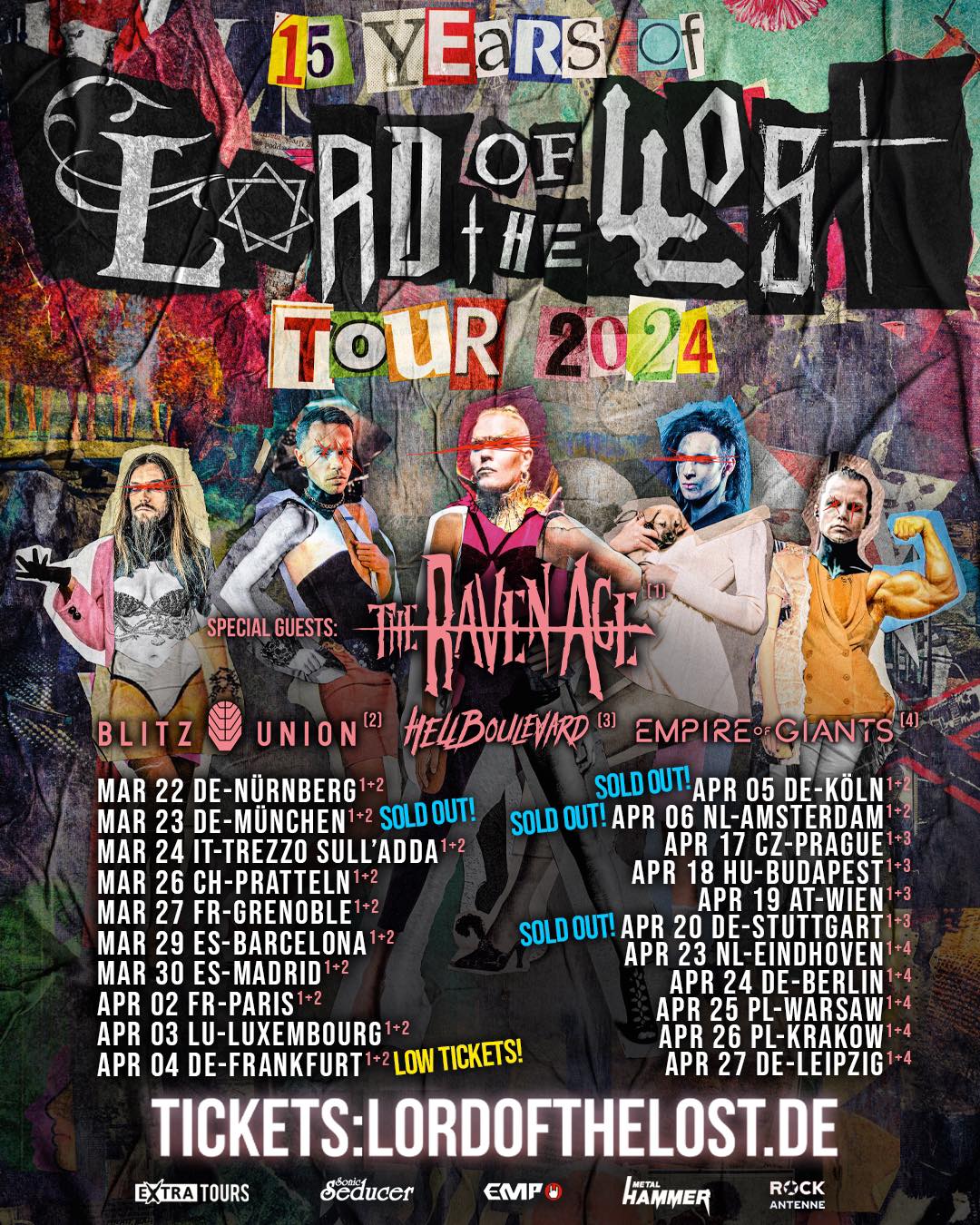 - Ankündigungen Ankündigung: 15 Years Lord of the Lost Tour 2024 - Dark-Art