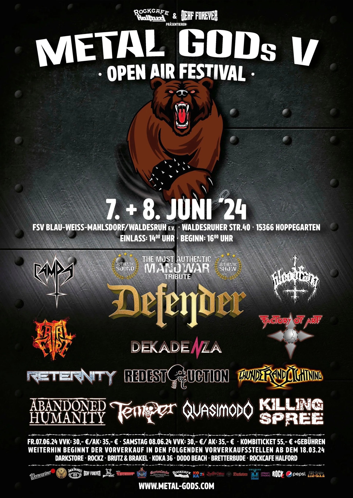 Ankündigung: Metal Gods Open Air 7.6. - 8.6. 2024 - Dark-Art