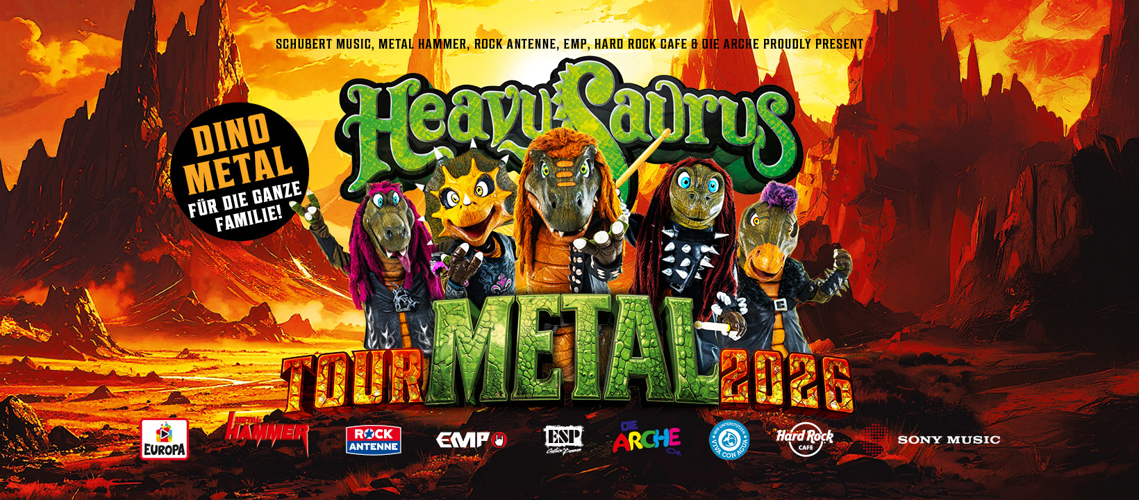 Ankündigung: Heavysaurus – METAL Tour 2026 - Dark-Art