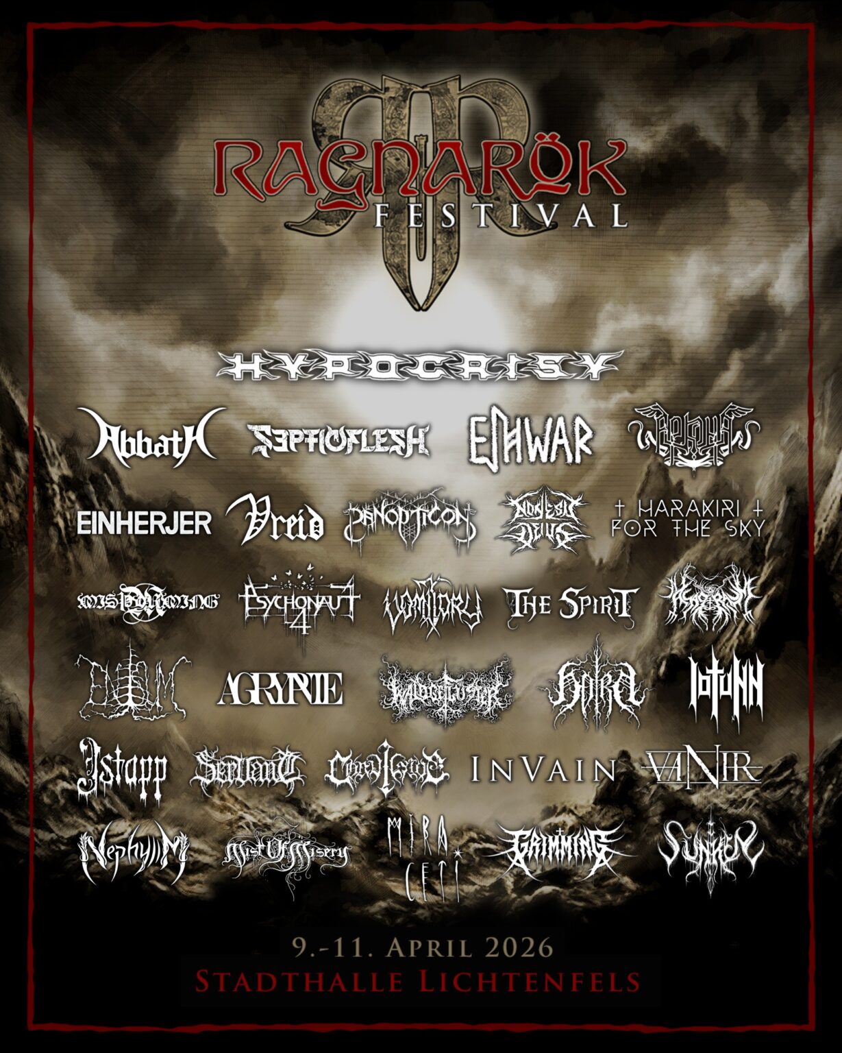 Ankündigung: Ragnarök Festival 2026 - Dark-Art